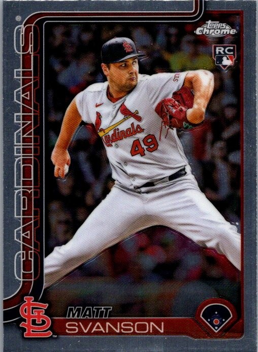 Matt Svanson 2025 Topps Chrome Update #USC5/Heritage High RC Cardinal 2 ...