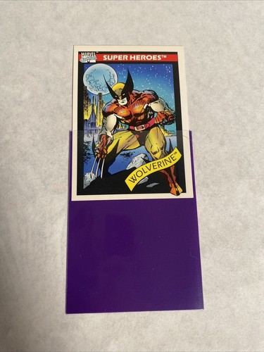 1990 Marvel Comics Super Heroes Trading Card #10 Wolverine Error | eBay