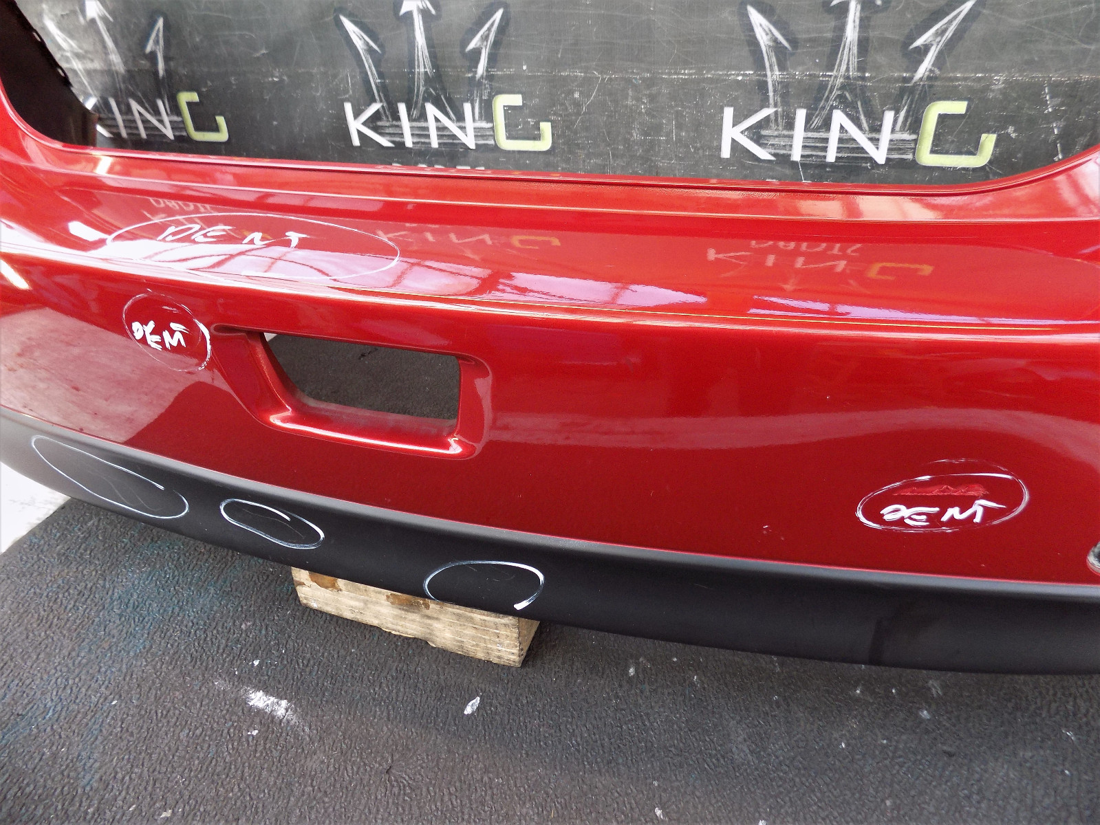 MITSUBISHI GALANT FORTIS 2009-2014 SPORTBACK RED REAR BUMPER GENUINE ...