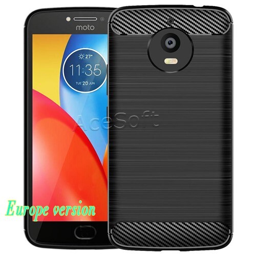 Premium Real Soft Durable Carbon Fiber TPU Case for Motorola Moto E4 ...