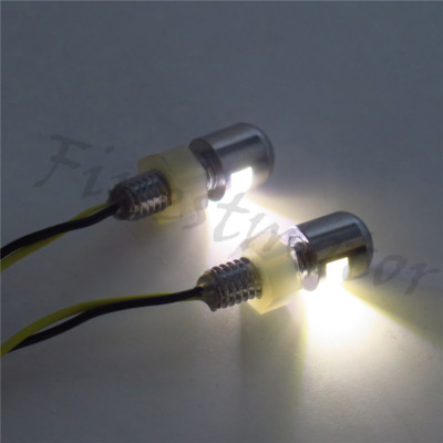 Motorcycle CHROME LED Tag light bolt custom chopper license plate SUPER ...