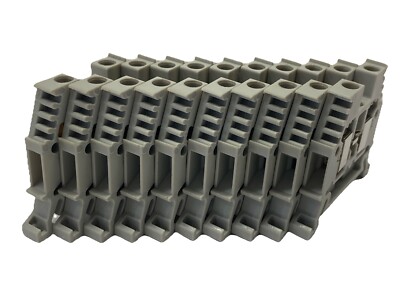 Allen Bradley 1492-W4 Terminal Blocks 30A 600VAC/DC Gray 4mm LOT OF 10 ...