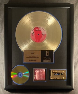 Bush Sixteen Stone LP Cassette CD Gold Non RIAA Record Award Trauma ...