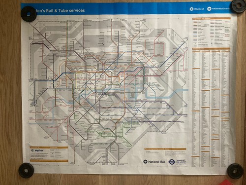 Genuine TFL London Underground Station Map - May 2018 | eBay UK