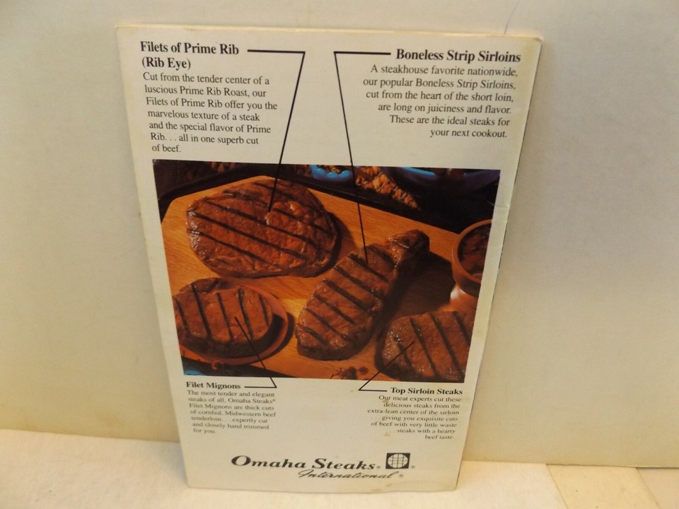 OMAHA STEAKS 1994/95 Good Life Guide & Cookbook Cook Booklet | eBay