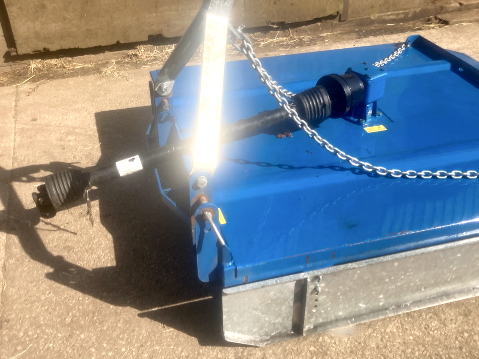 Fleming 6ft Pasture Topper Grass Mower + PTO Shaft Adjustable Height ...