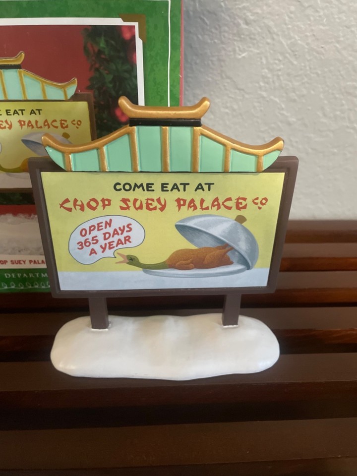 Department 56 A Christmas Story Chop Suey Palace Billboard! HTF! RARE ...