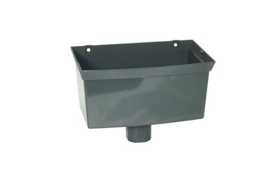 FLOPLAST 68mm Round Universal Gutter Hopper- Grey - Pack of 2 | eBay UK