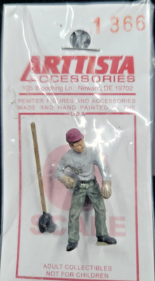 ARTTISTA O SCALE FIGURE #1366 MAN MOPPING ORIGINAL PACKAGE | eBay