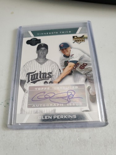 2007 GLENN PERKINS TOPPS CO-SIGNERS AUTOGRAPH ROOKIE CARD. MINNESOTA ...