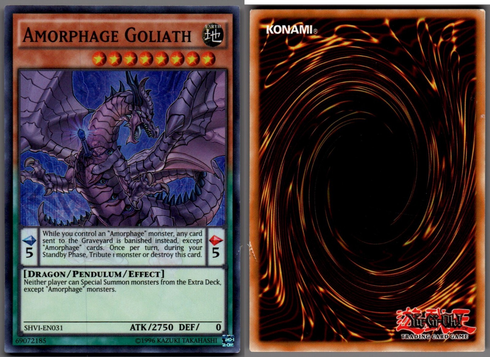SHVI-EN031 Yugioh, Amorphage Goliath, Holo Super Rare | eBay