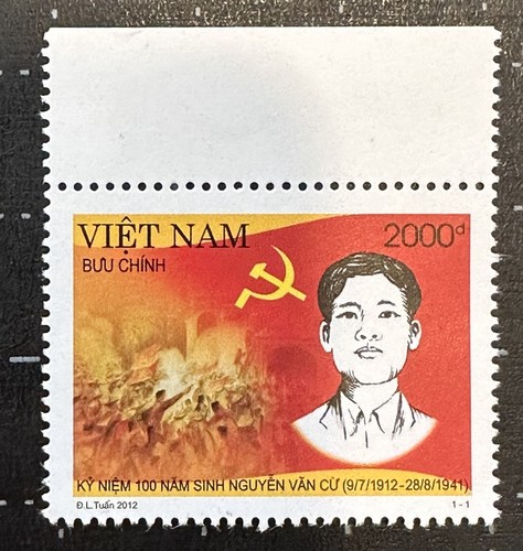 Vietnam 2012 Nguyen Van Cu Mint Stamp MNH Revolutionary Communist ...