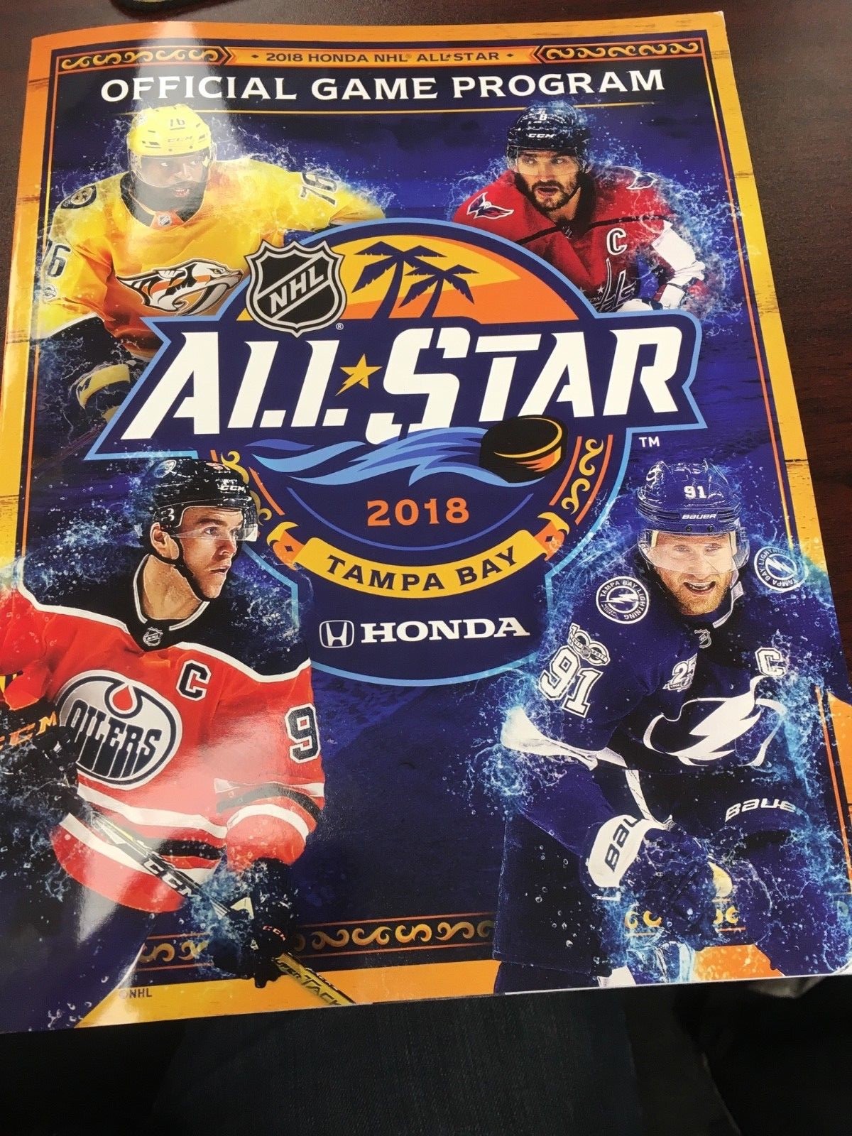 2018 NHL ALL STAR GAME PROGRAM TAMPA MCDAVID OVECHKIN STAMKOS SUBBAN ...