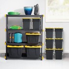 Black & Yellow®, Shelving Unit and Heavy Duty Storage Containers | eBay