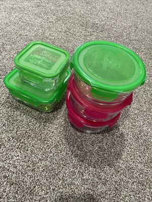 Set of Glass Food Containers Weangreen by Glasslock (5) | eBay