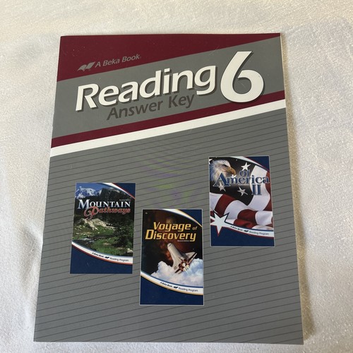 A Beka 6th Grade Curriculum Reading 6 Answer Key Homeschool Ab2 | eBay