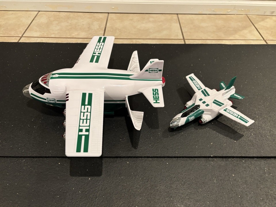 2021 Hess Cargo Plane & Jet, Switch Activated Lights, No Box | eBay