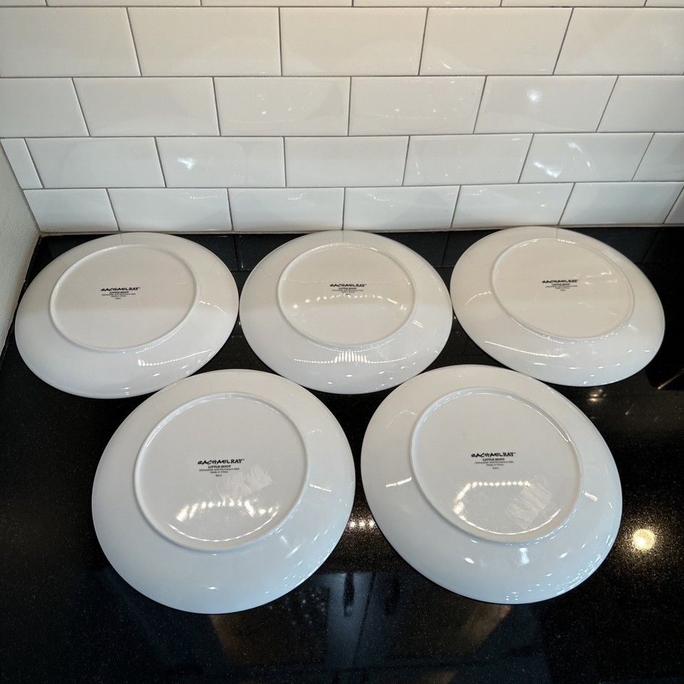 Rachael Ray Little Hoot Brown Green Yellow Orange Leaves Dinner Plate ...