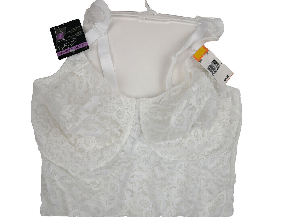 Bali Womens Lace 'N Smooth Shapewear Body Shaper 38D NEW White | eBay