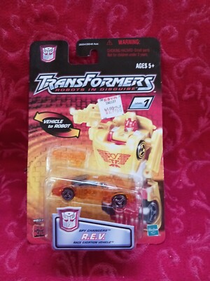Rare sealed clear orange 2001 Transformer RID Spy Changers REV vtg fox ...