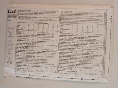 Simplicity Pattern 8522 Child's Dresses and Purses From Ruby Jean's ...