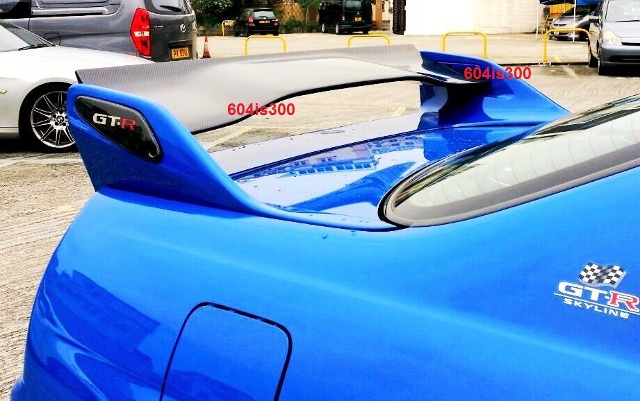 Carbon Fiber Auto Select Style Devil Wing Blade FOR Nissan Skyline R33 ...