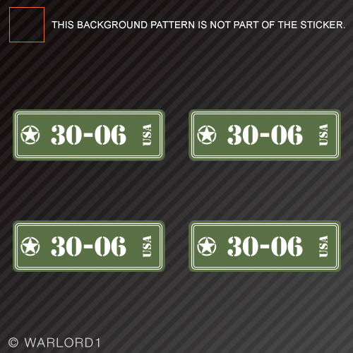 30-06 Ammo Can Sticker Set Classic Edition Die Cut Decal thirty ought ...