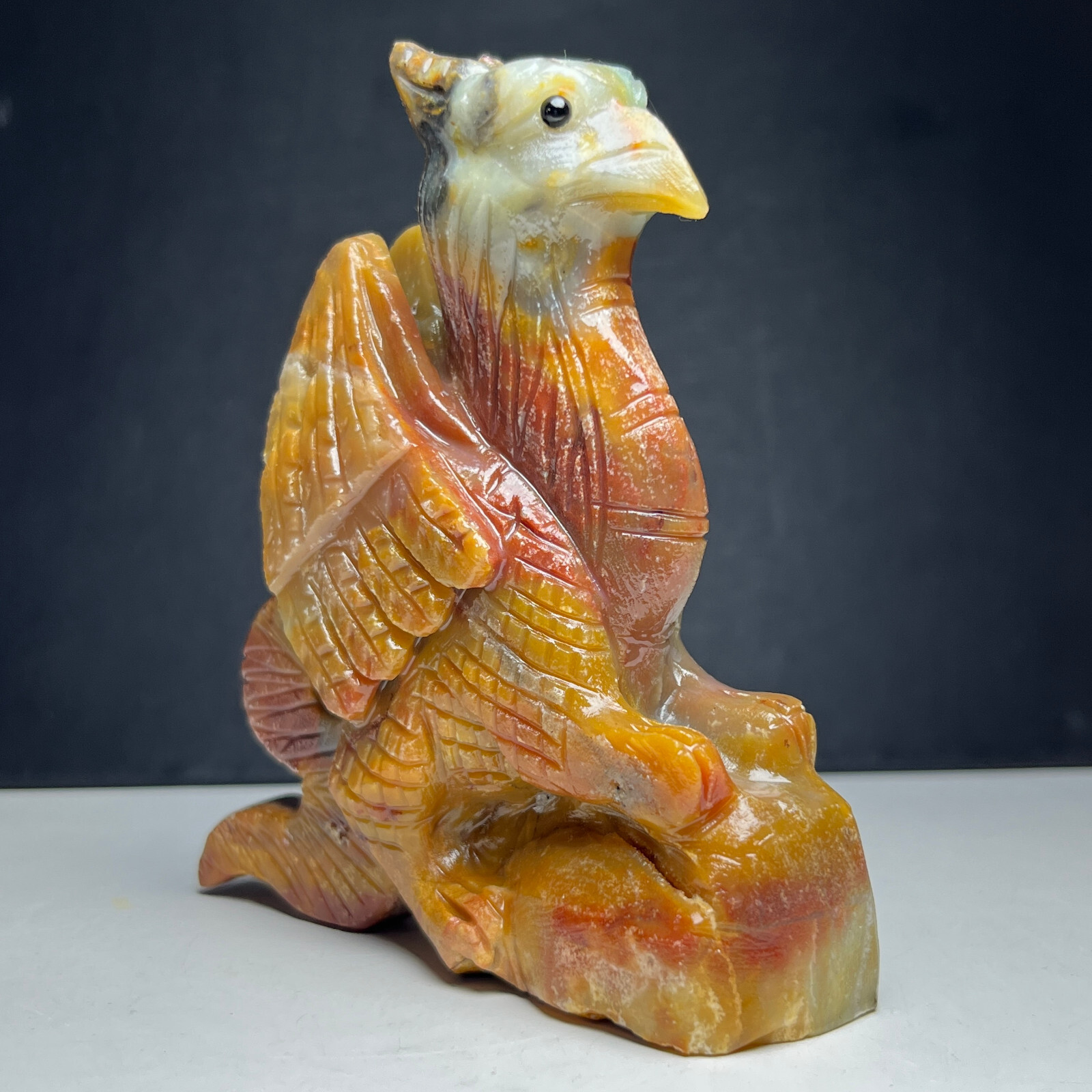 281g Natural Crystal Mineral Specimen. Amazon Stone. Hand-carved ...