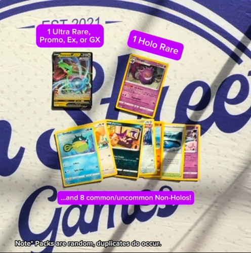 10-Card Pokémon Rare Cards Booster Pack + Ultra Rare & Holo Rare ...