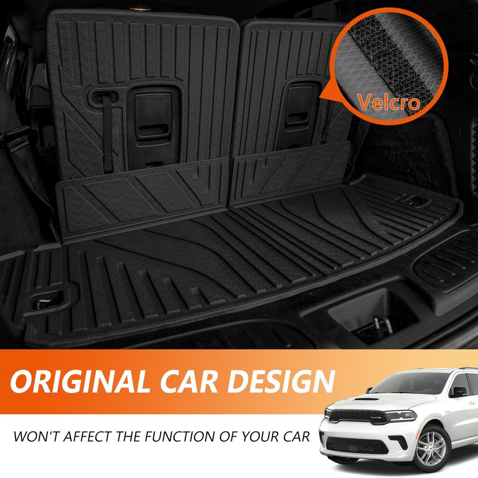 For 2016-2026 Dodge Durango Floor Mats Backrest Mat Trunk Cargo Liners ...