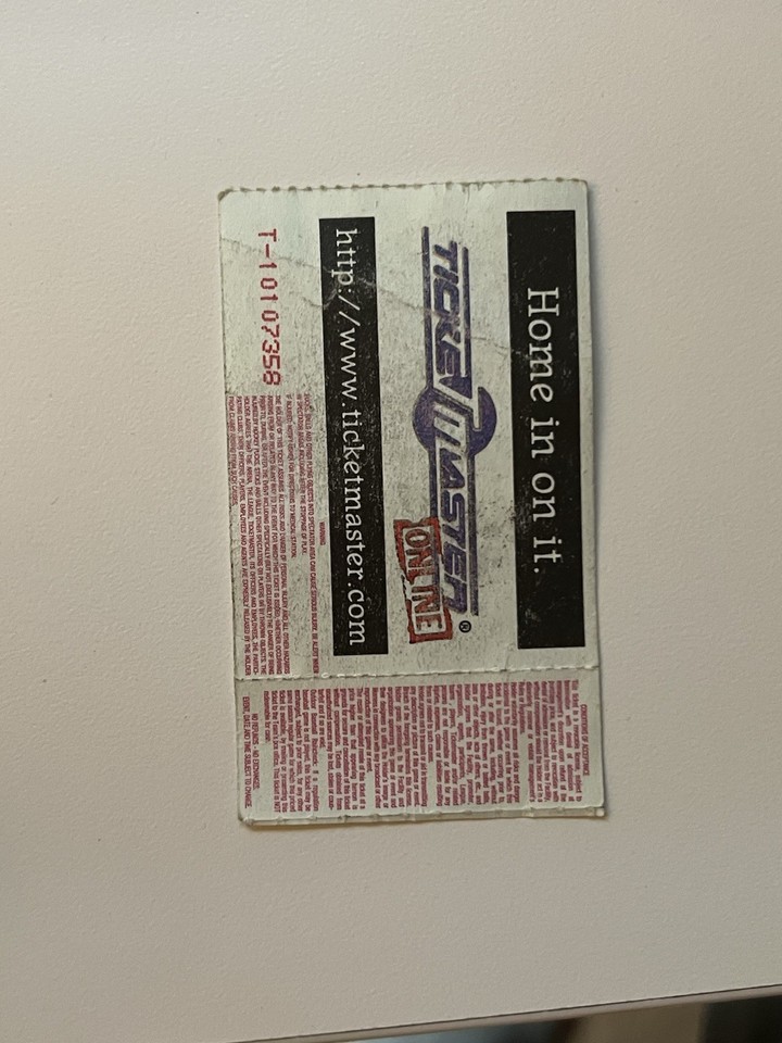 WWF Ticket Stub 3/20/98. Pittsburgh Stone Cold HHH Rock Undertaker WWE ...