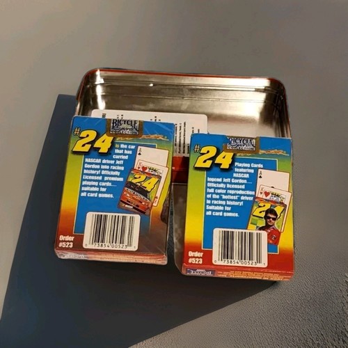 2-Decks Playing Cards #24 Jeff Gordon Collectible Tin Limited Edition ...