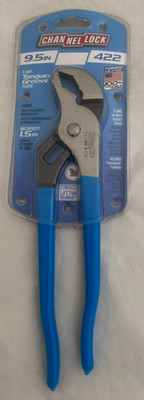 NEW 9.5" Channellock 422 Curved V-Jaw Tongue & Groove Pliers 1.5" Jaw ...