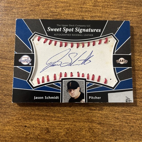2004 Upper Deck Sweet Spot - Signatures Jason Schmidt #SS-JS (AU, MEM ...