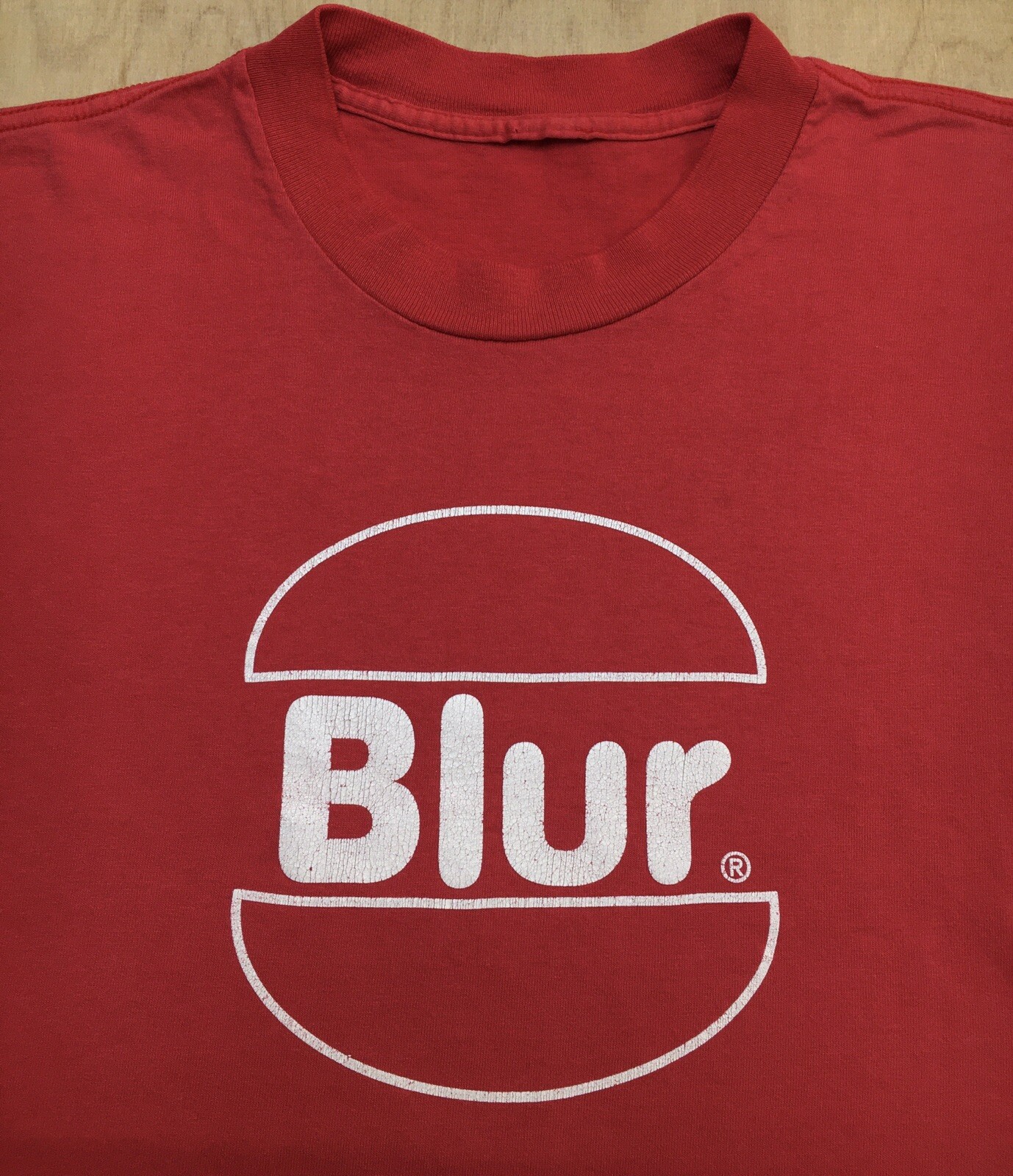 Blur Shirt Band Burger King Parody Single Stitch 90s Sz Large BK Indie ...