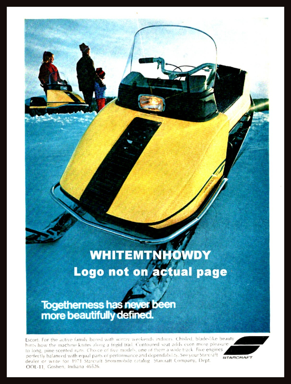 1971 STARCRAFT Snowmobile by Alouette Vintage Photo AD | eBay