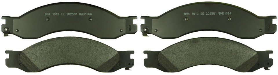 Disc Brake Pad Set-QuietCast HD Semi-Metallic Brake Pads with Hardware ...