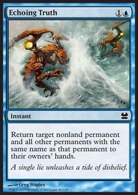 MRM ENGLISH Echoing Truth - Verite Resonnante MTG magic MM1 | eBay