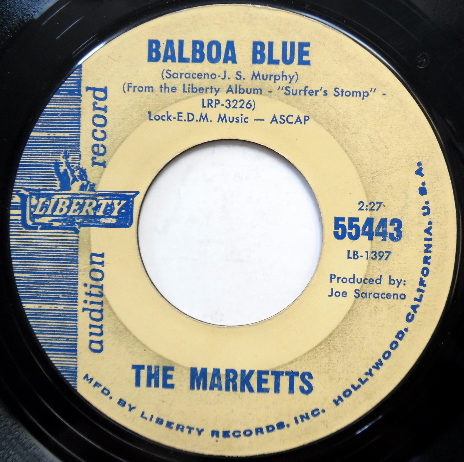 Marketts Promo Surfen Instrumental Liberty 45 Stompede / Balboa Blue ...