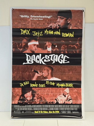 BACKSTAGE : Rap Movie Poster 2000 27x40 DMX JAY-Z Method Man Redman Dj ...