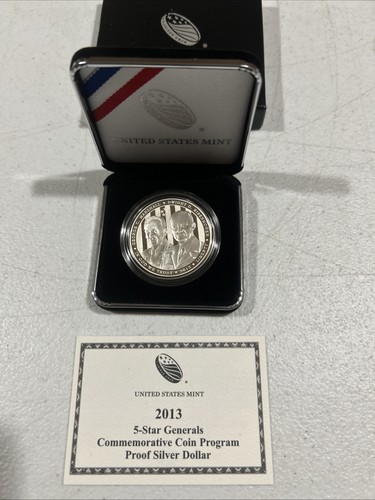 2013 US Mint 5-Star Generals Commemorative Silver Dollar Coin