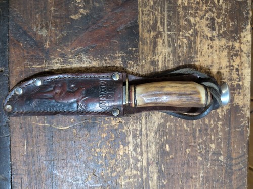 Edge Mark #489 Fixed Blade Stag Hunting Knife w/ Orig.Solingen Germany ...