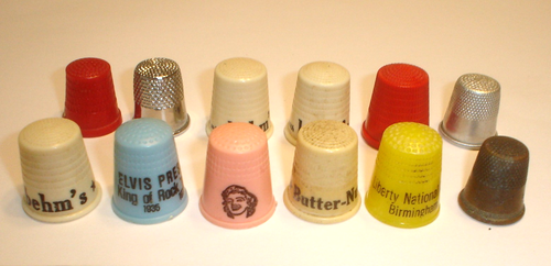 Vintage Lot of 12 Thimbles Elvis Presley, Marilyn Monroe, Butter-Nut ...