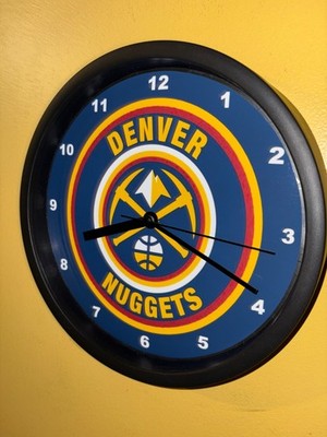 Denver Nuggets Basketball Bar Man Cave Retro Clock Sign | eBay