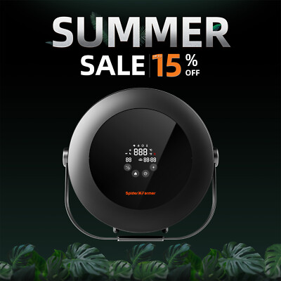 Spider Farmer Grow Tent Heater w/ Temp Control, Day/Night Sensors&24H ...