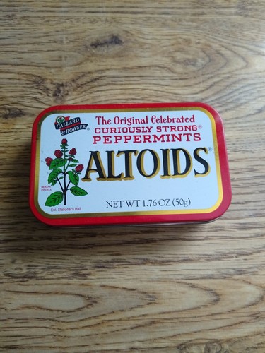 Altoids Peppermints Vintage Flat Top (EMPTY TIN) Very Rare Collectible ...