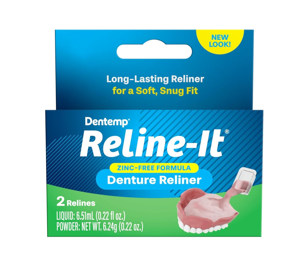 Dentemp Denture Reline Kit - Advanced Formula Reline It Denture Reliner ...