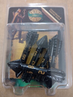 Poly Hero Dice - Crossbow Bolts - Nightshade 5 D8 Dice | eBay