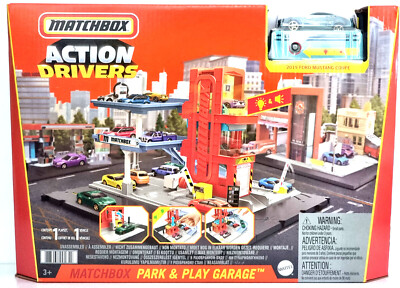 Matchbox Action Drivers Park & Play Garage / Parkhaus + Car Auto | eBay
