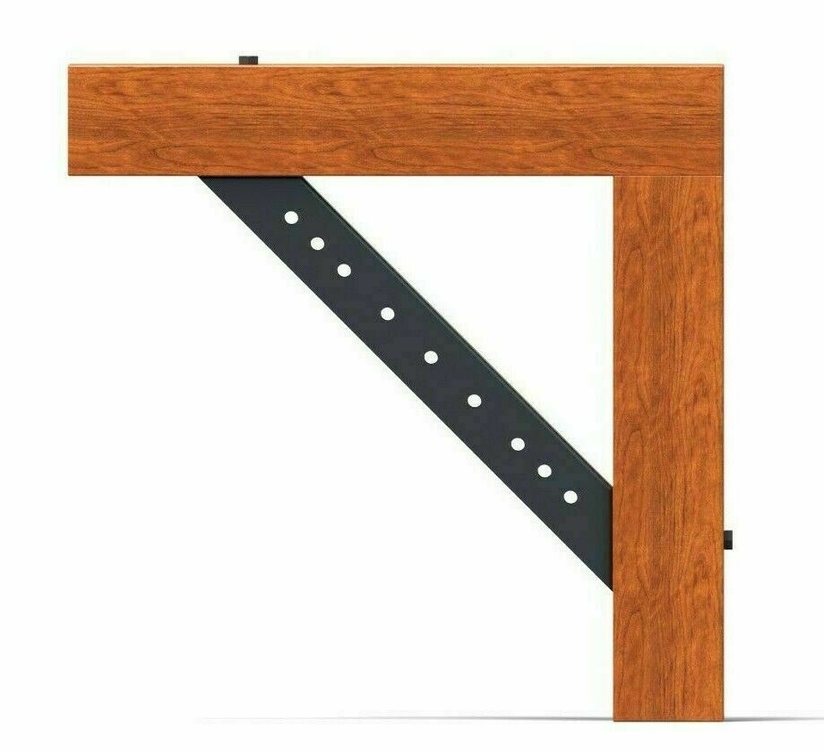 4mm Breite:140 mm Schwerlast Stütze für Holz Balkenverbinder ...